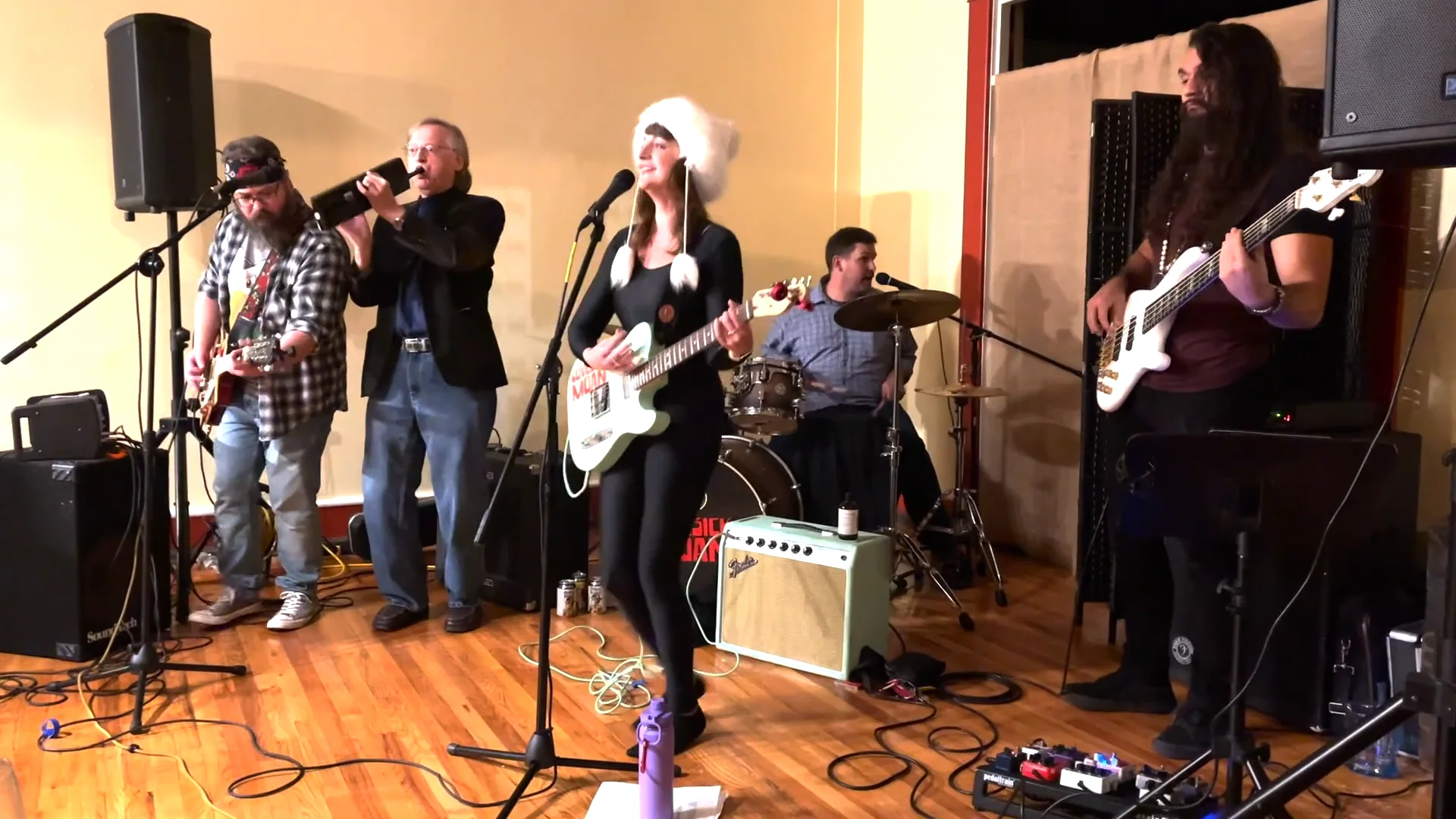 Lovesick Moan performs at the Second Story Lounge in Muncie, Indiana