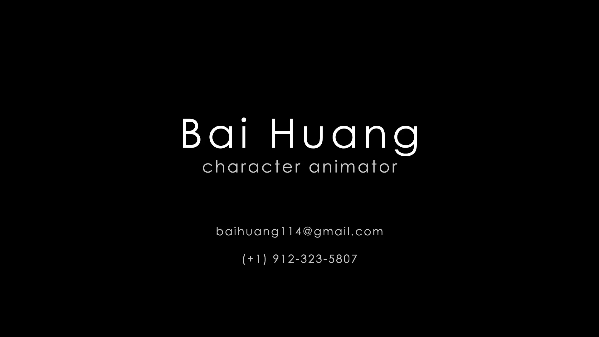 Bai Huang_3D animator_demo reel_2022.mp4 on Vimeo