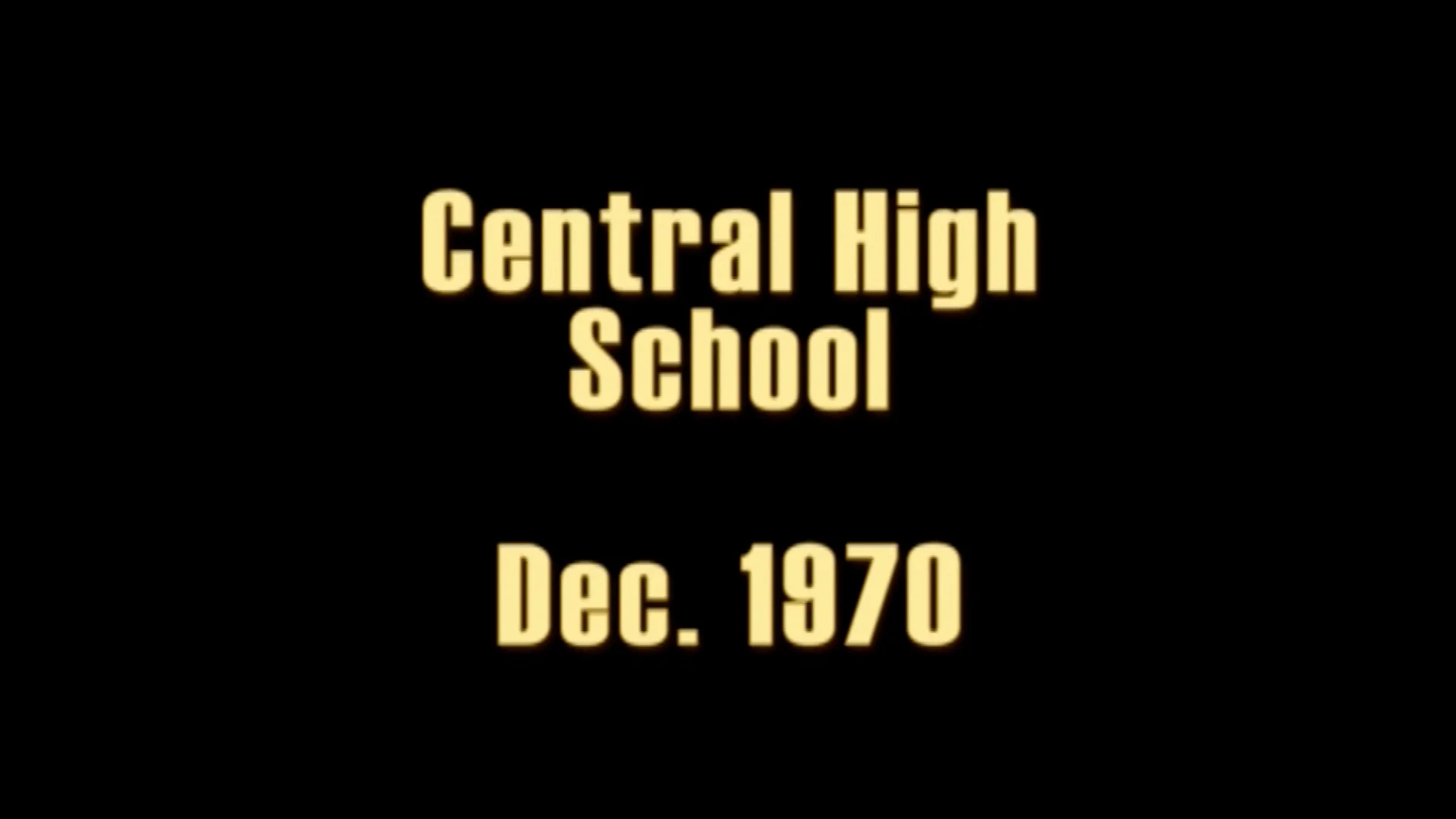 Central High School Documentary on Vimeo