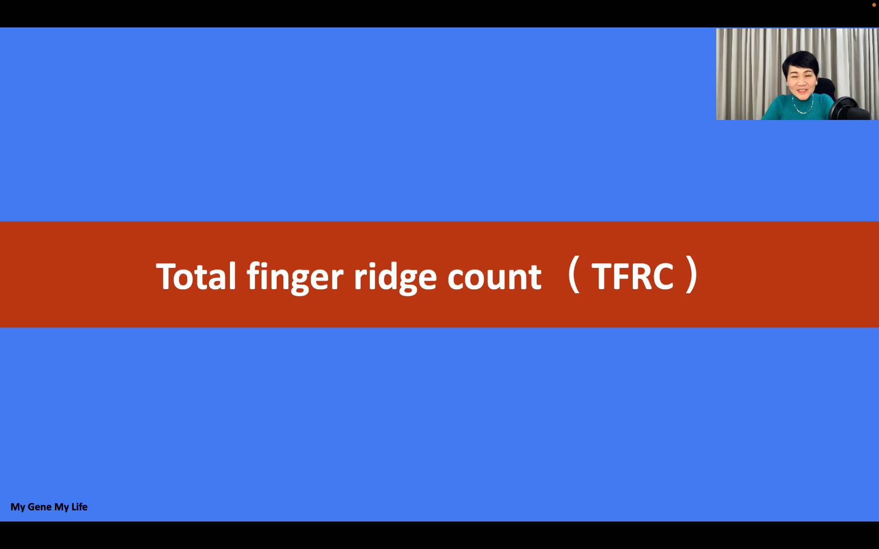 Total Finger Ridge Count (TFRC) on Vimeo