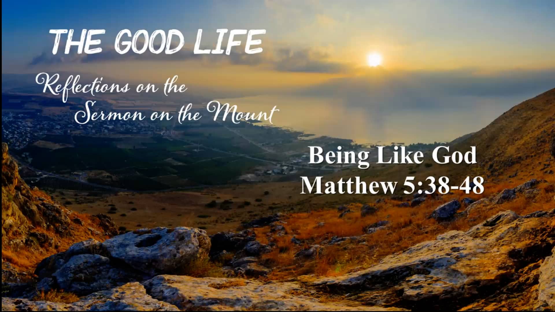 The Good Life: Being Like God on Vimeo