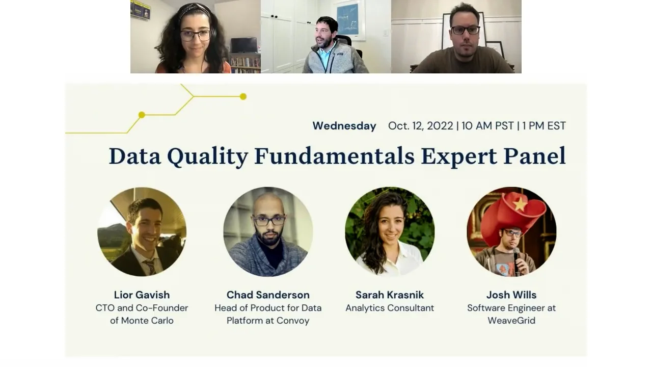 Data Quality Fundamentals Expert Panel