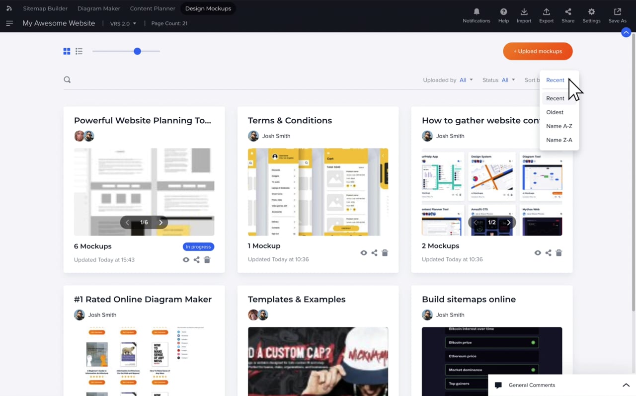 Design Mockup Tool | Slickplan