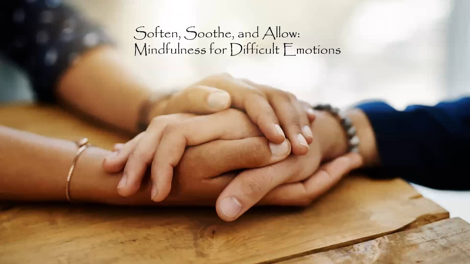 Mindful Mondays - Soften, Soothe, Allow on Vimeo