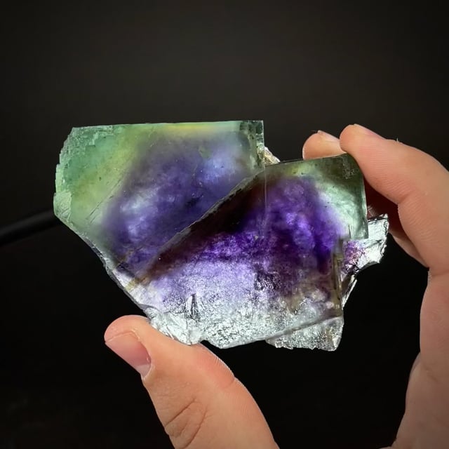 Color-zoned Fluorite (fluorescent!) | Chifeng City, Inner Mongolia, China