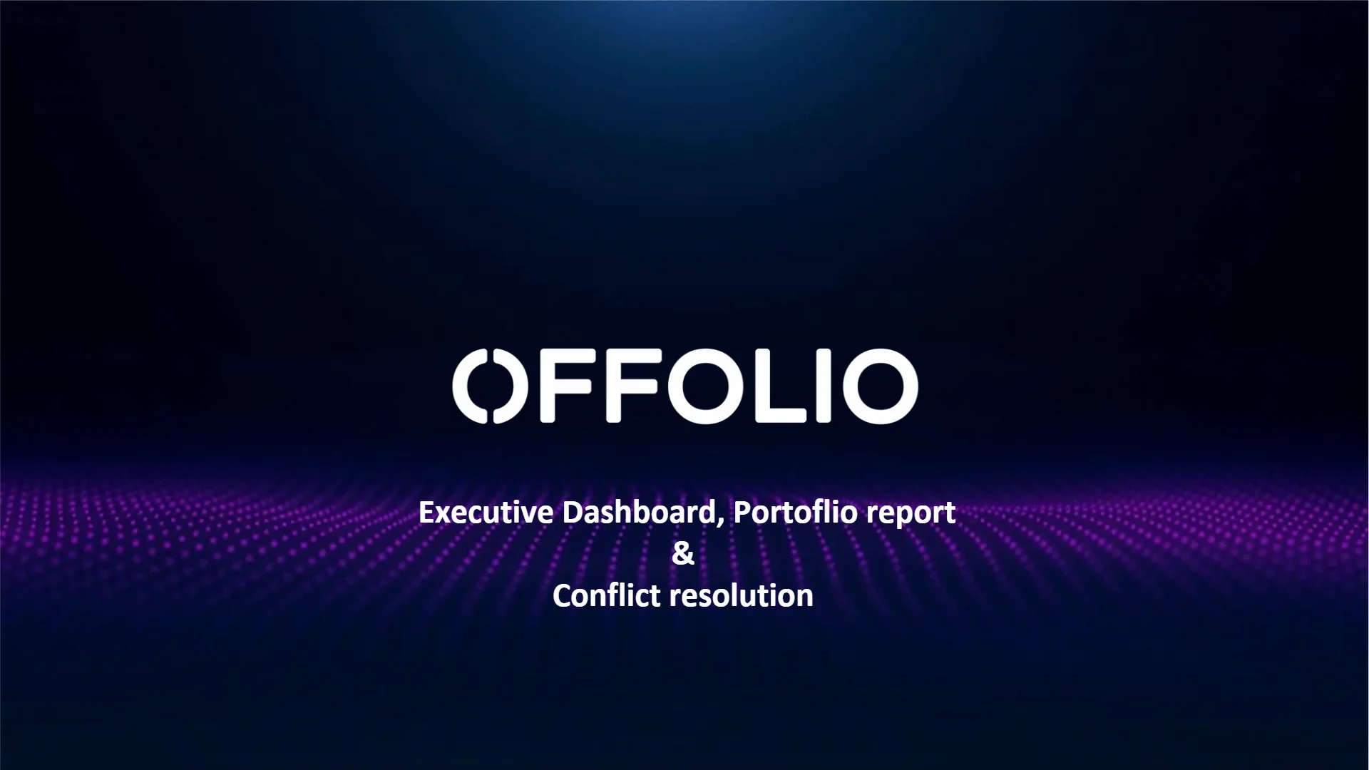 OFFOLIO Project Planning - 360° dashboards in few clics on Vimeo