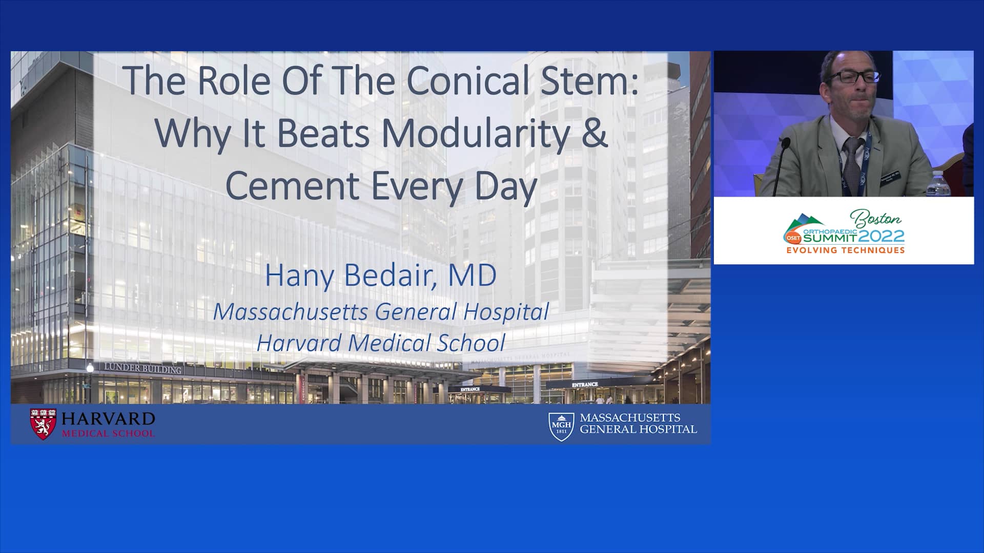 My Primary Femur Is A Conical Stem Hany S. Bedair, MD on Vimeo