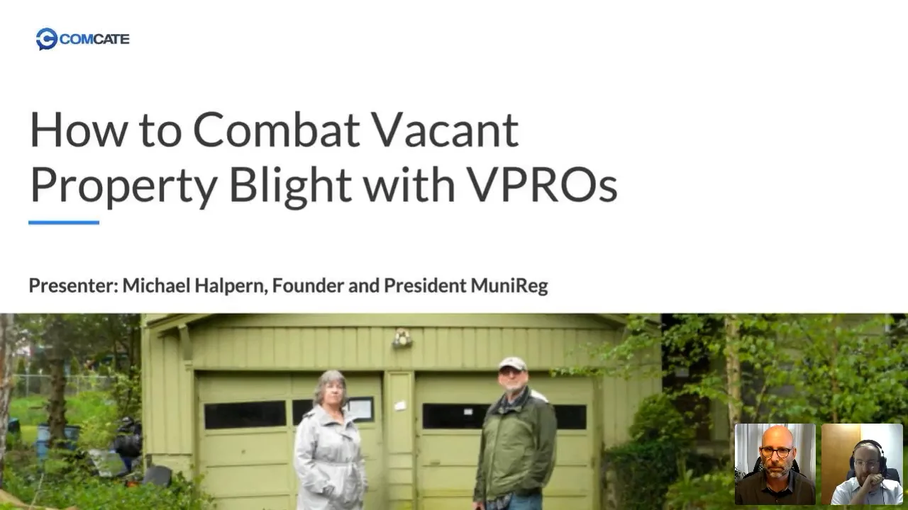 WEBINAR: How to Combat Vacant Property Blight with VPROs