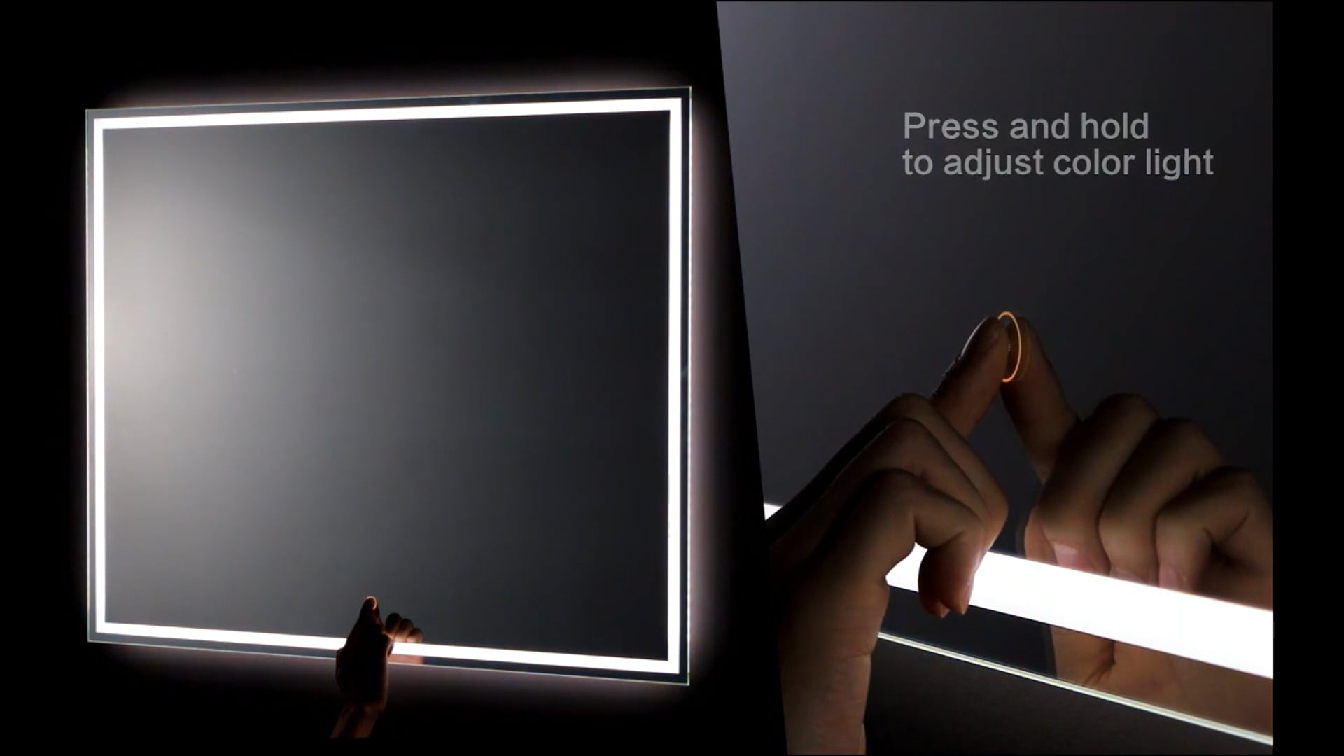 Ledel LED Lighted Bathroom Mirror Wall Mount Backlit Vanity Mirror, 40 ...