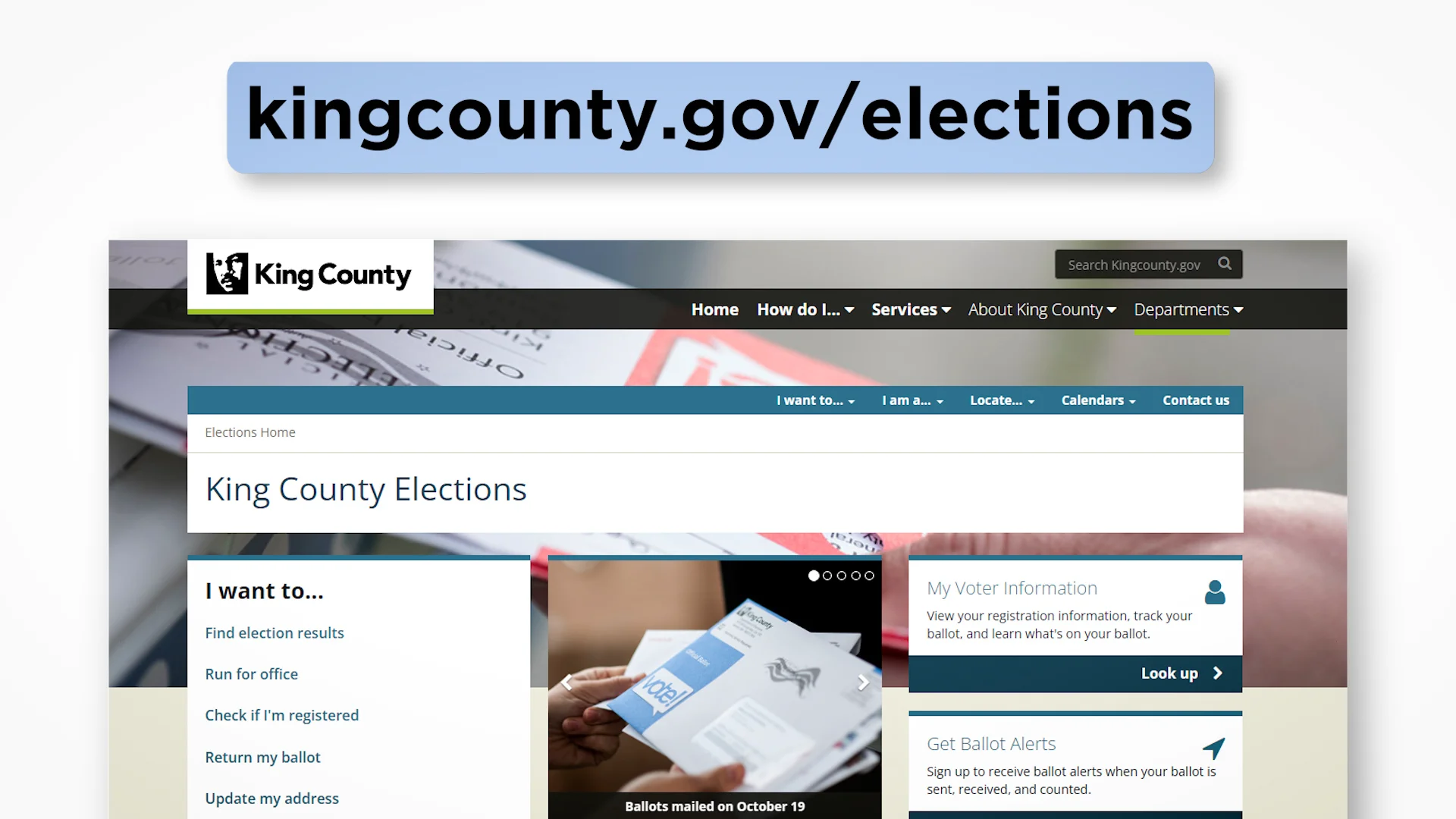 New tools to track your ballot & monitor vote counting at King County ...