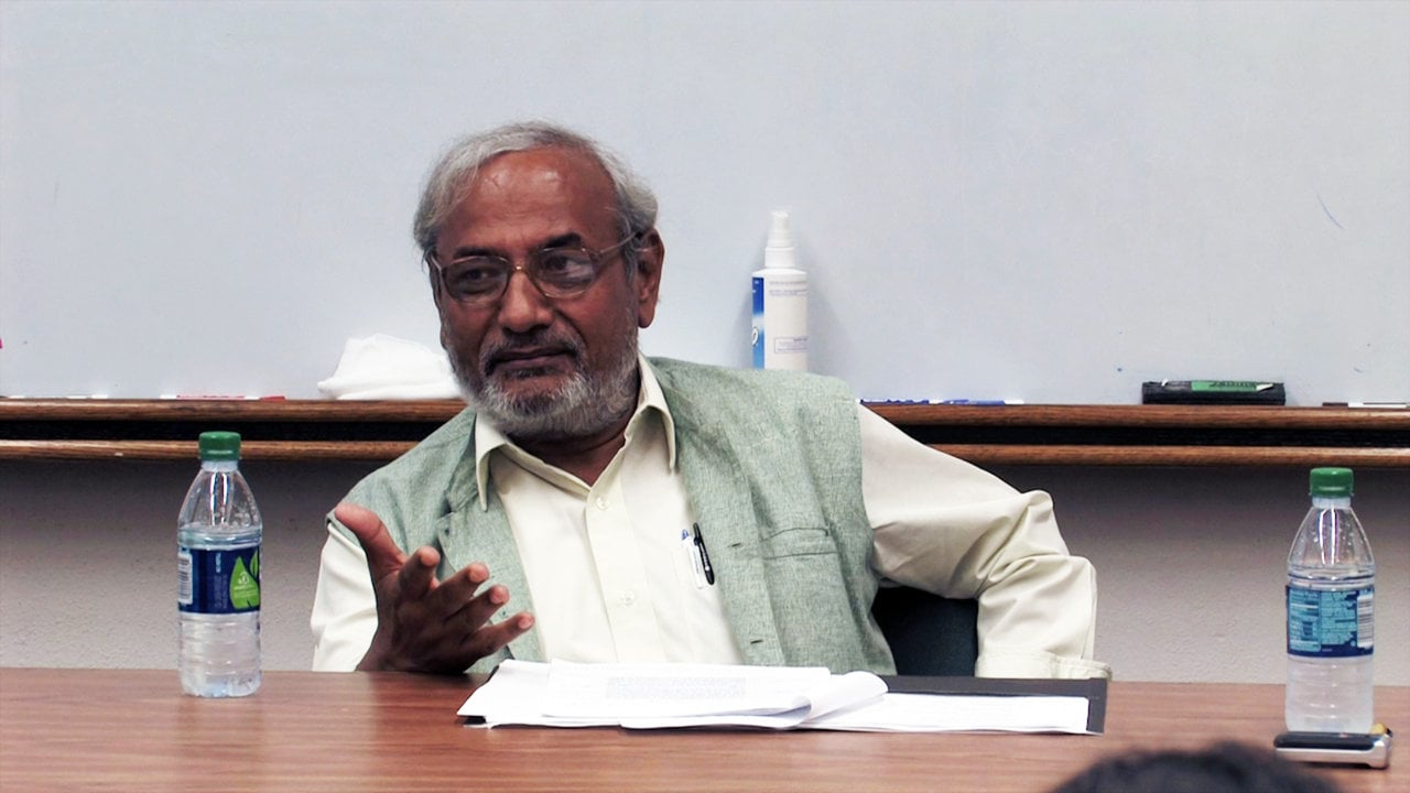 Harish Trivedi: A Translation Roundtable, Part 1 on Vimeo