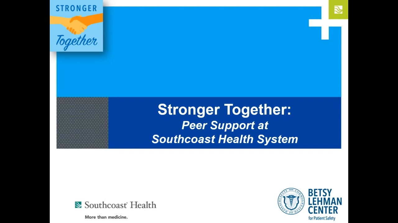 Stronger Together: Peer Support Symposium 2022 on Vimeo