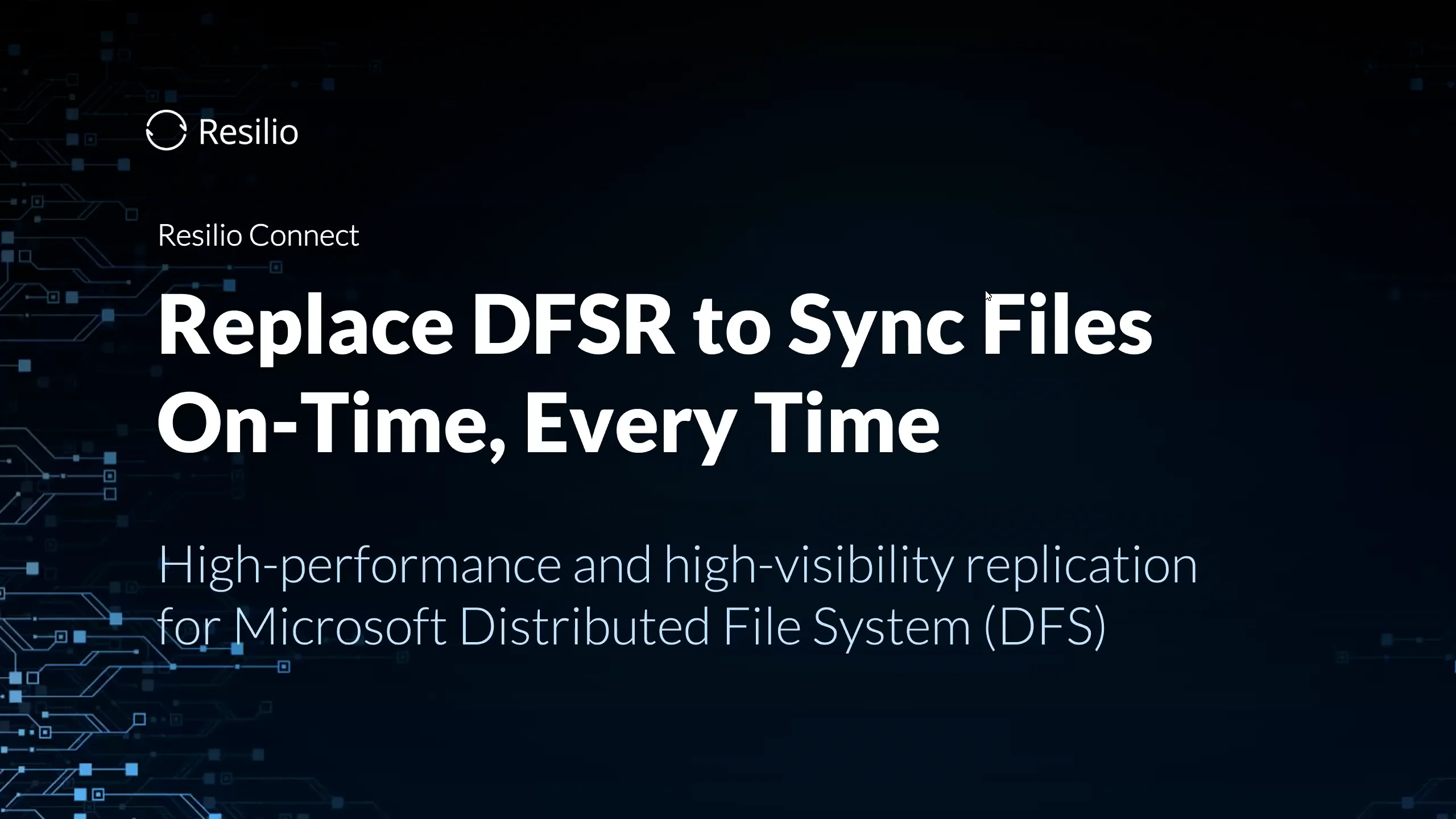 Replacing DFSR: Sync Files On Time, Every Time on Vimeo