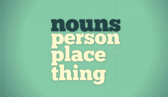 Parts of Speech Infographic Animation