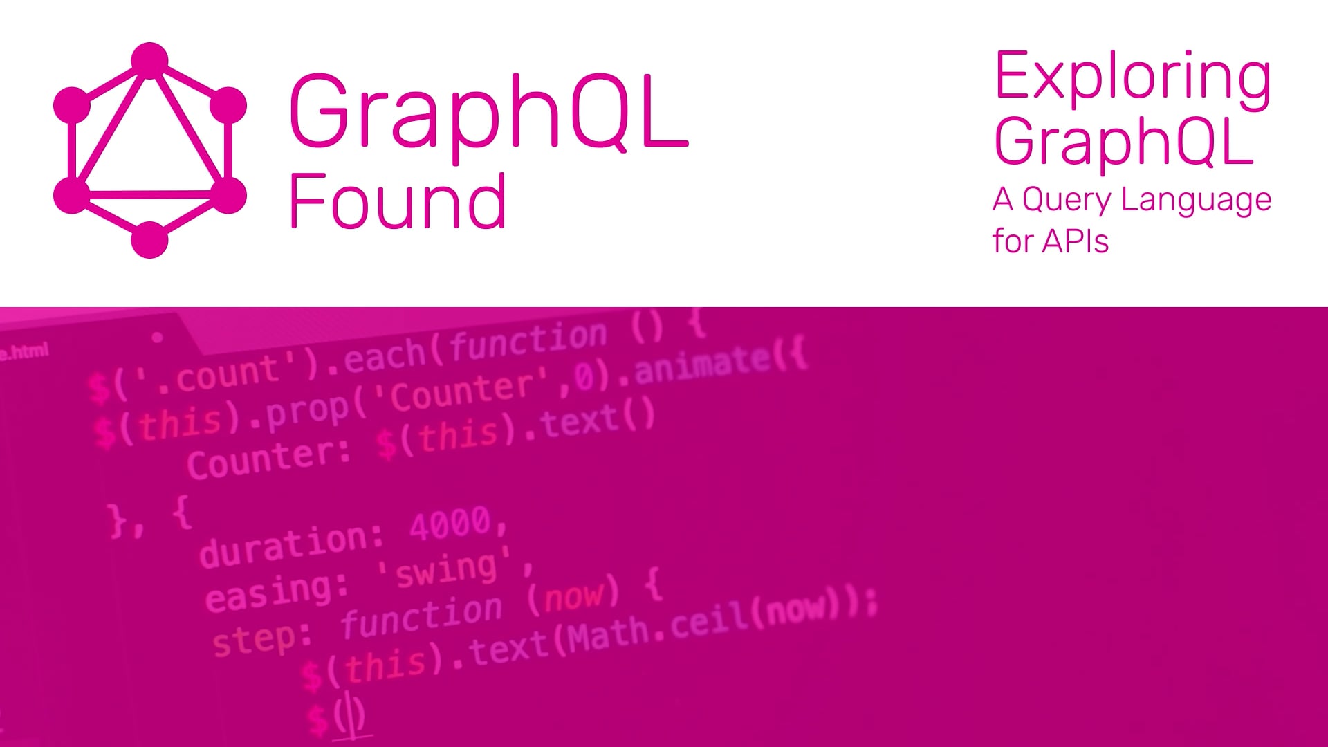 GraphQL Foundation - Video Lesson on Vimeo