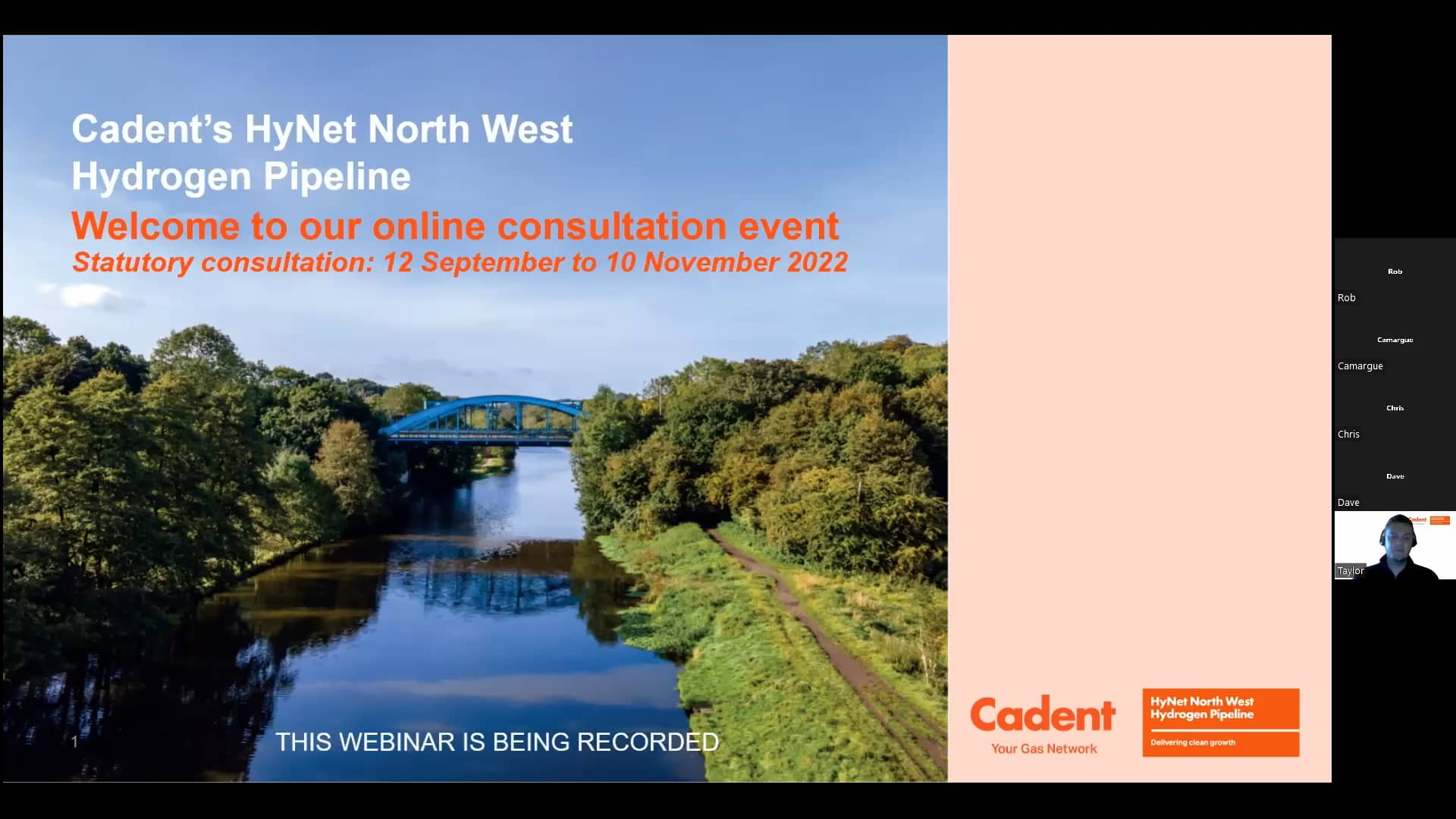 Cadent's Hynet North West Hydrogen Pipeline - Online Consultation Event ...
