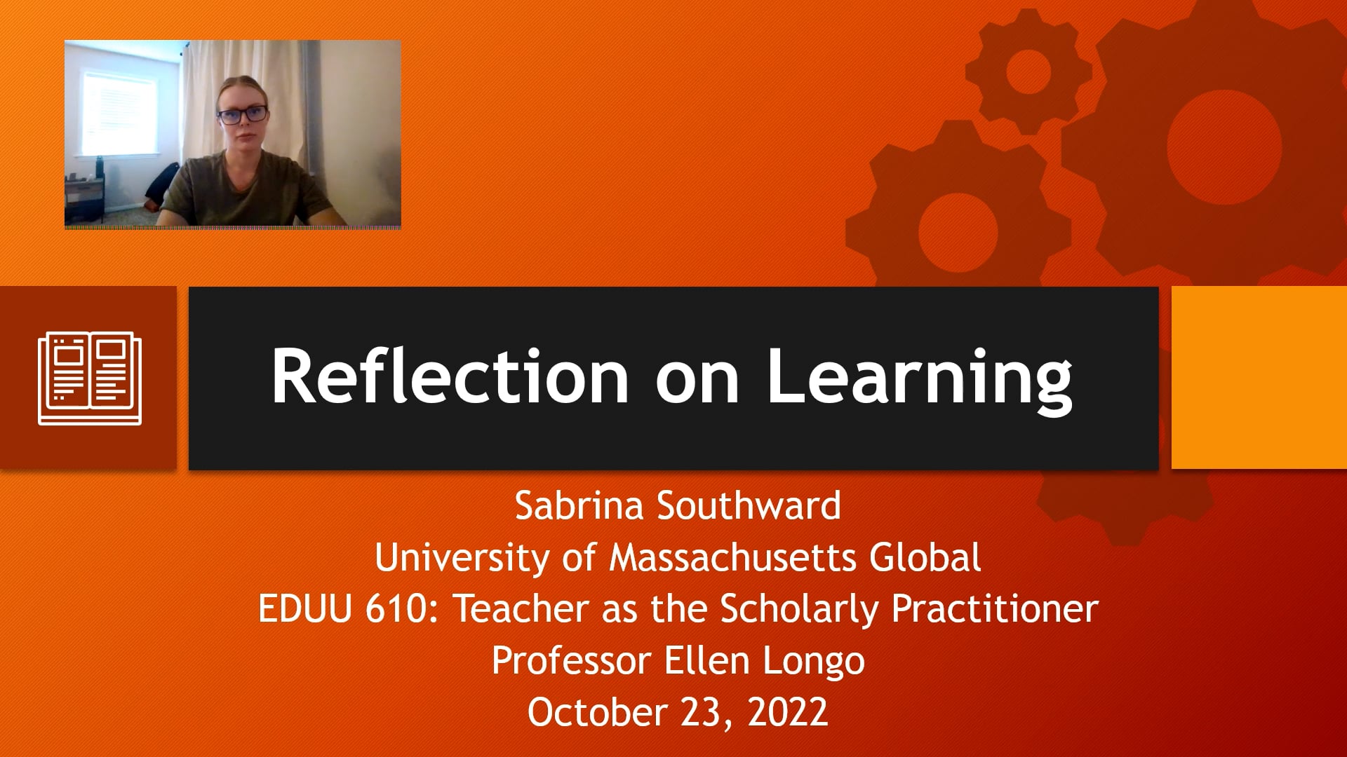 EDUU 610 Reflection Video on Vimeo