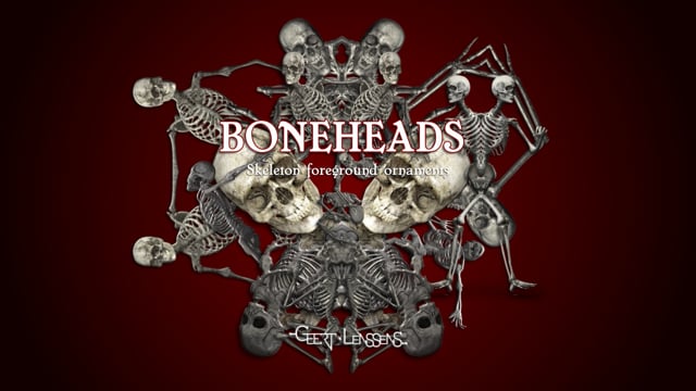 BONEHEADS - Skeleton foreground ornaments