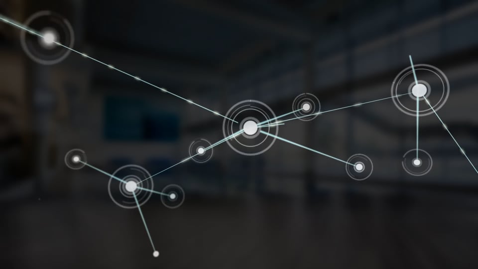 A digital animation of connecting lines on a black background Video from Pikwizard