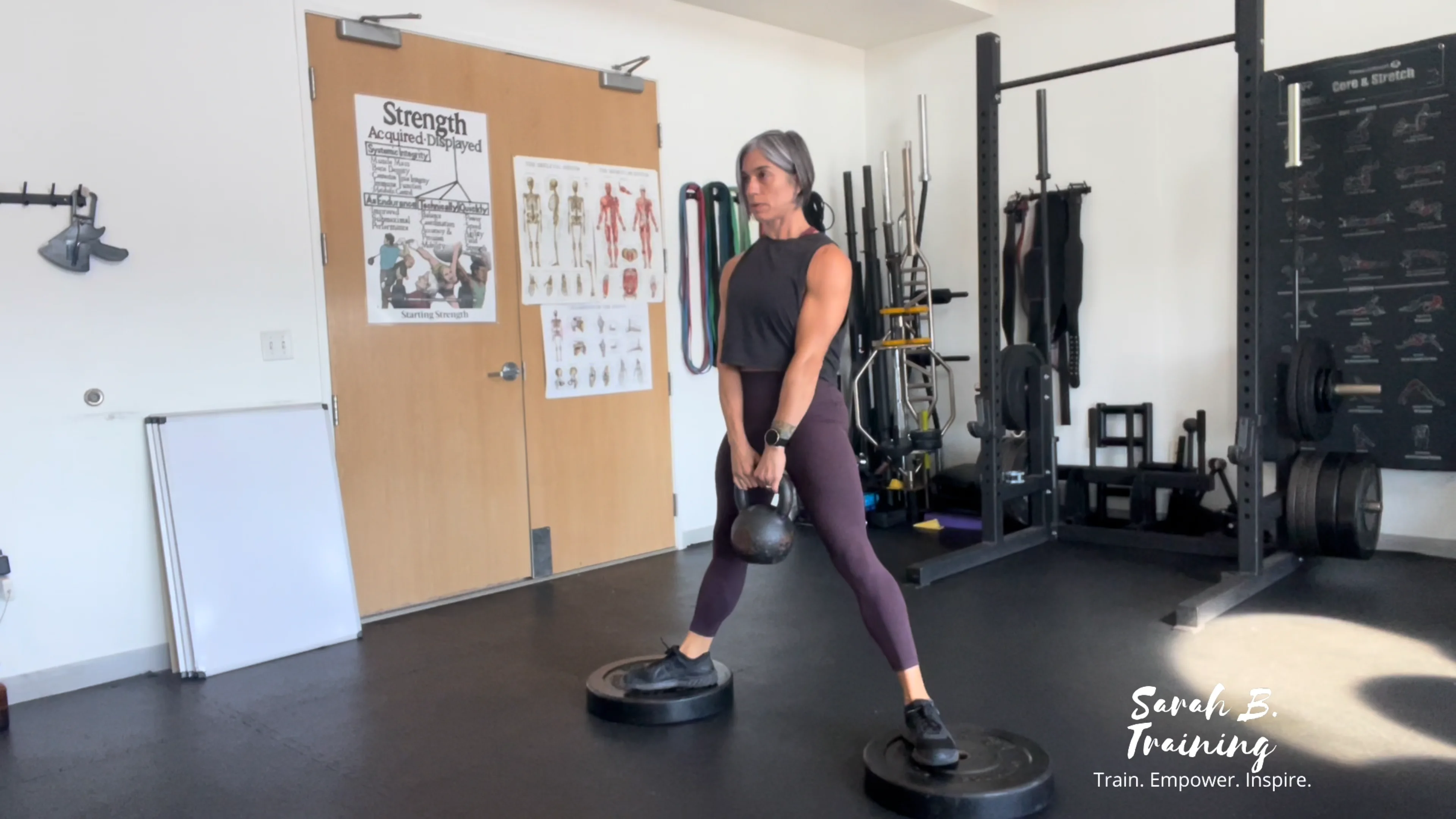 Deficit KB Sumo Squat on Vimeo