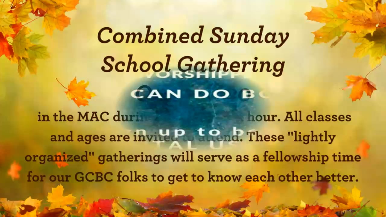 GCBC Worship October 23, 2022 on Vimeo