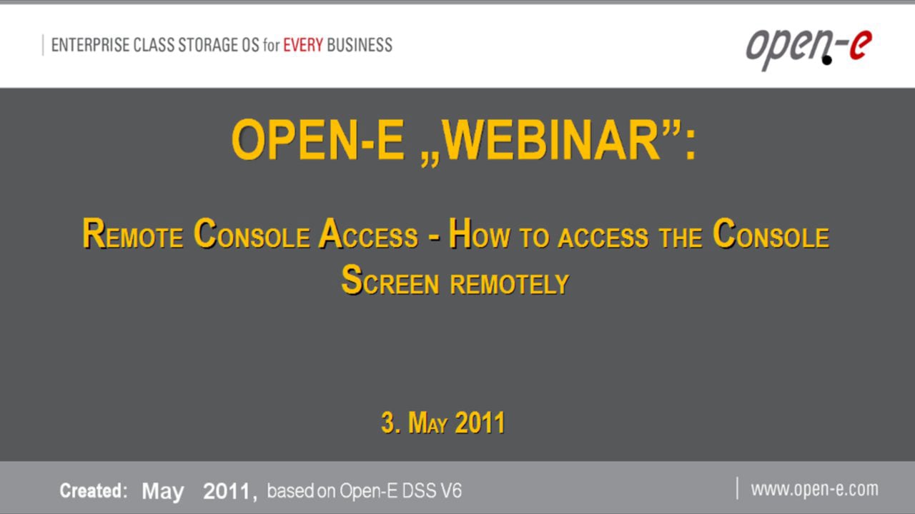 Remote Console Access - How to access the Console Screen remotely on Vimeo