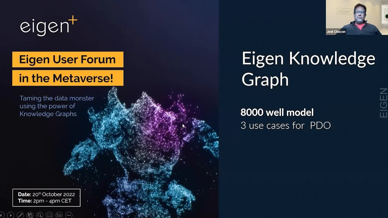 Eigen User Forum 2022-10 - 8000 well model using a knowledge graph.mp4 on Vimeo
