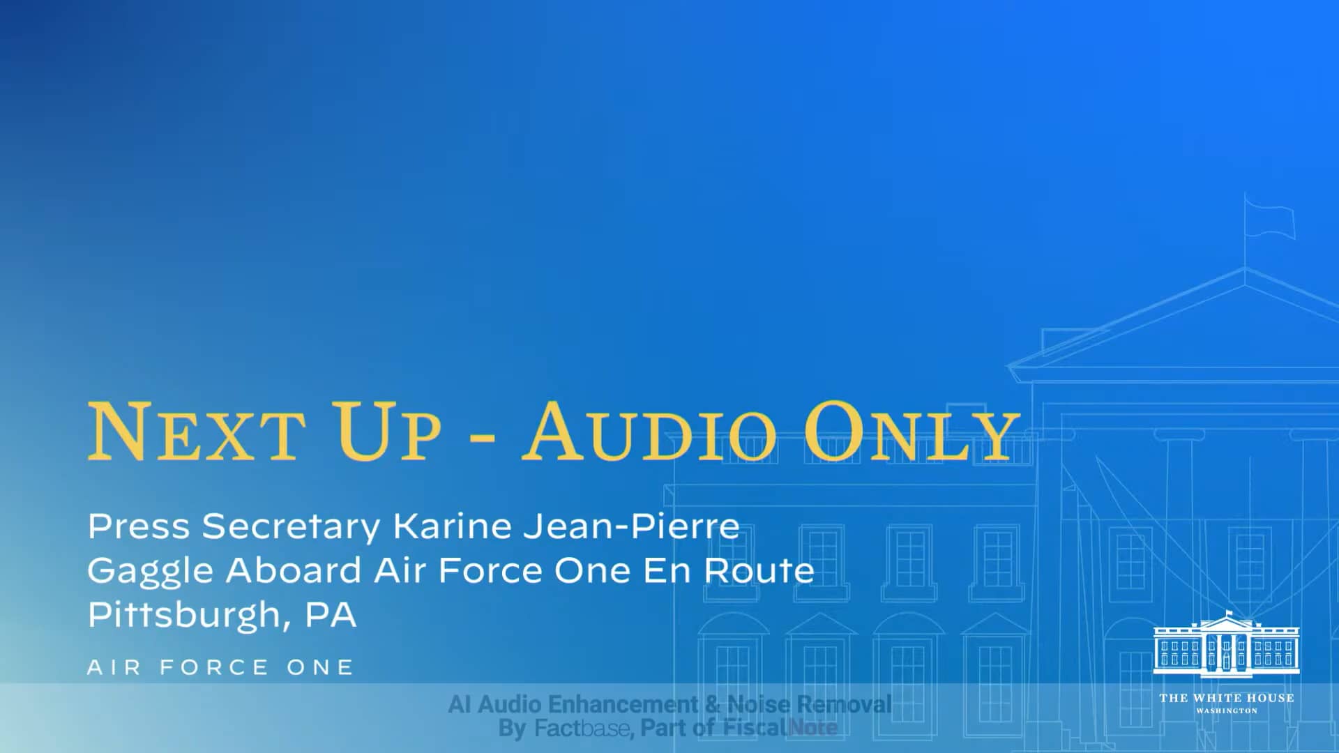 Press Gaggle: Karine Jean-Pierre Holds a Press Briefing on Air Force ...