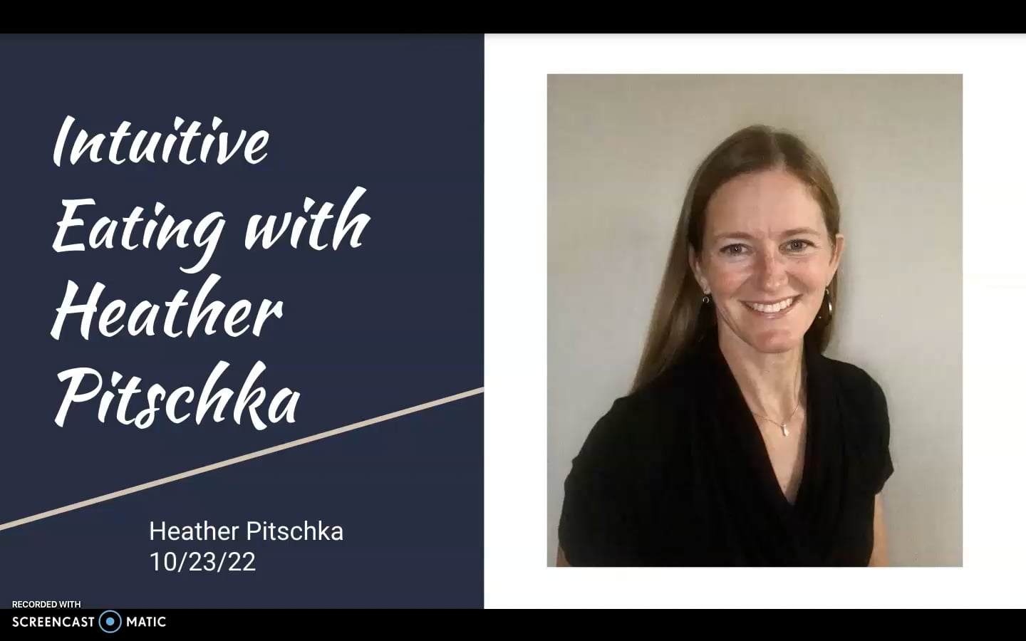 Intuitive Eating with Heather Pitschka on Vimeo