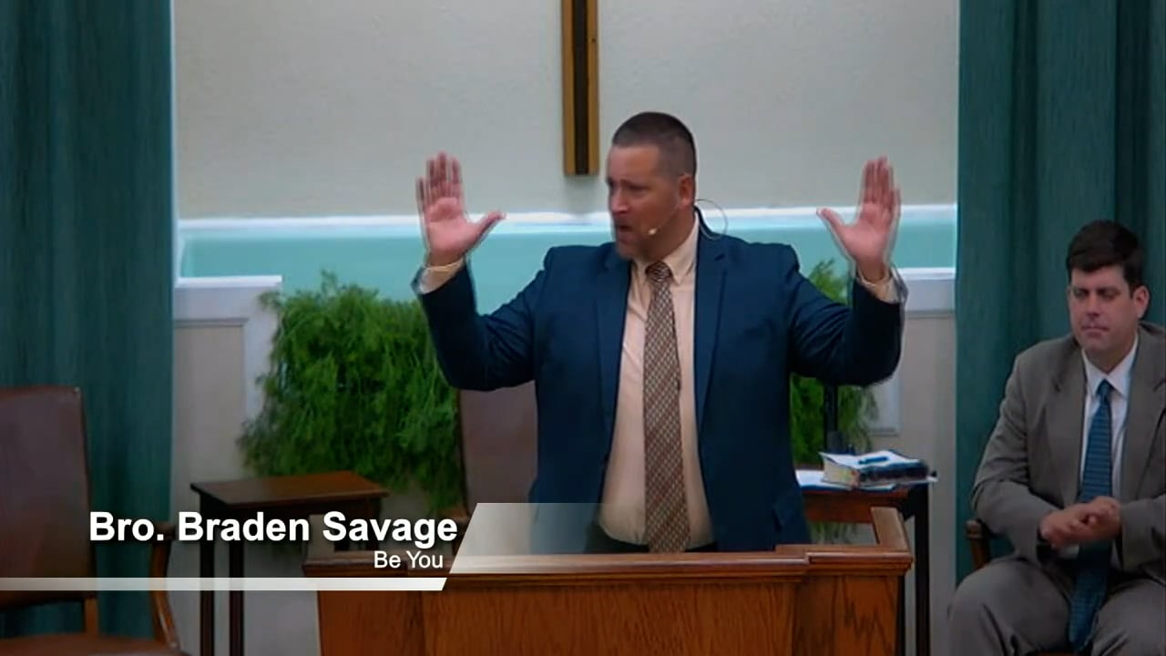 Brother Braden Savage - Be You - 10-23-22 Sun. PM on Vimeo