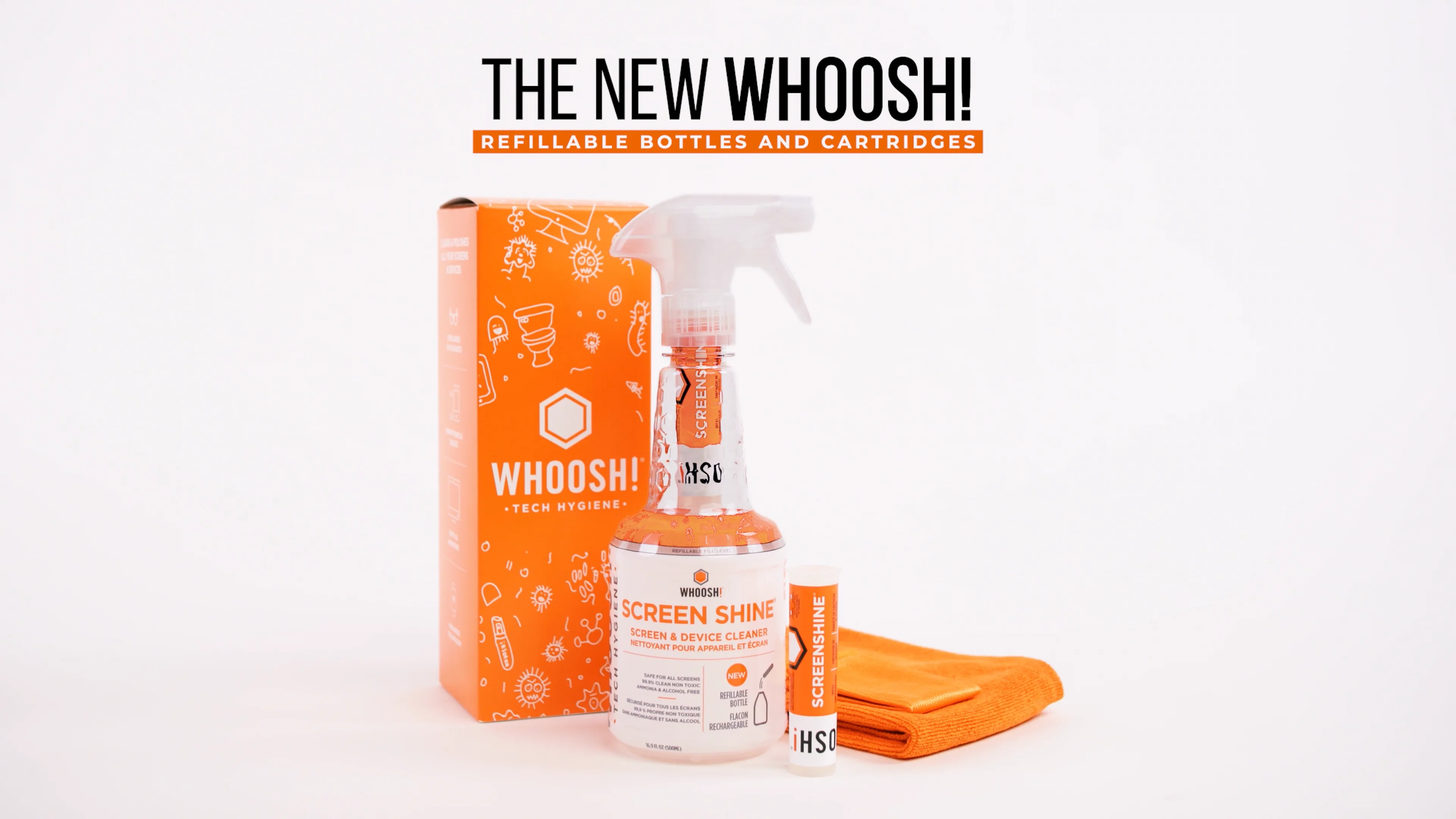 Whoosh! Refillable Bottles and Cartridges