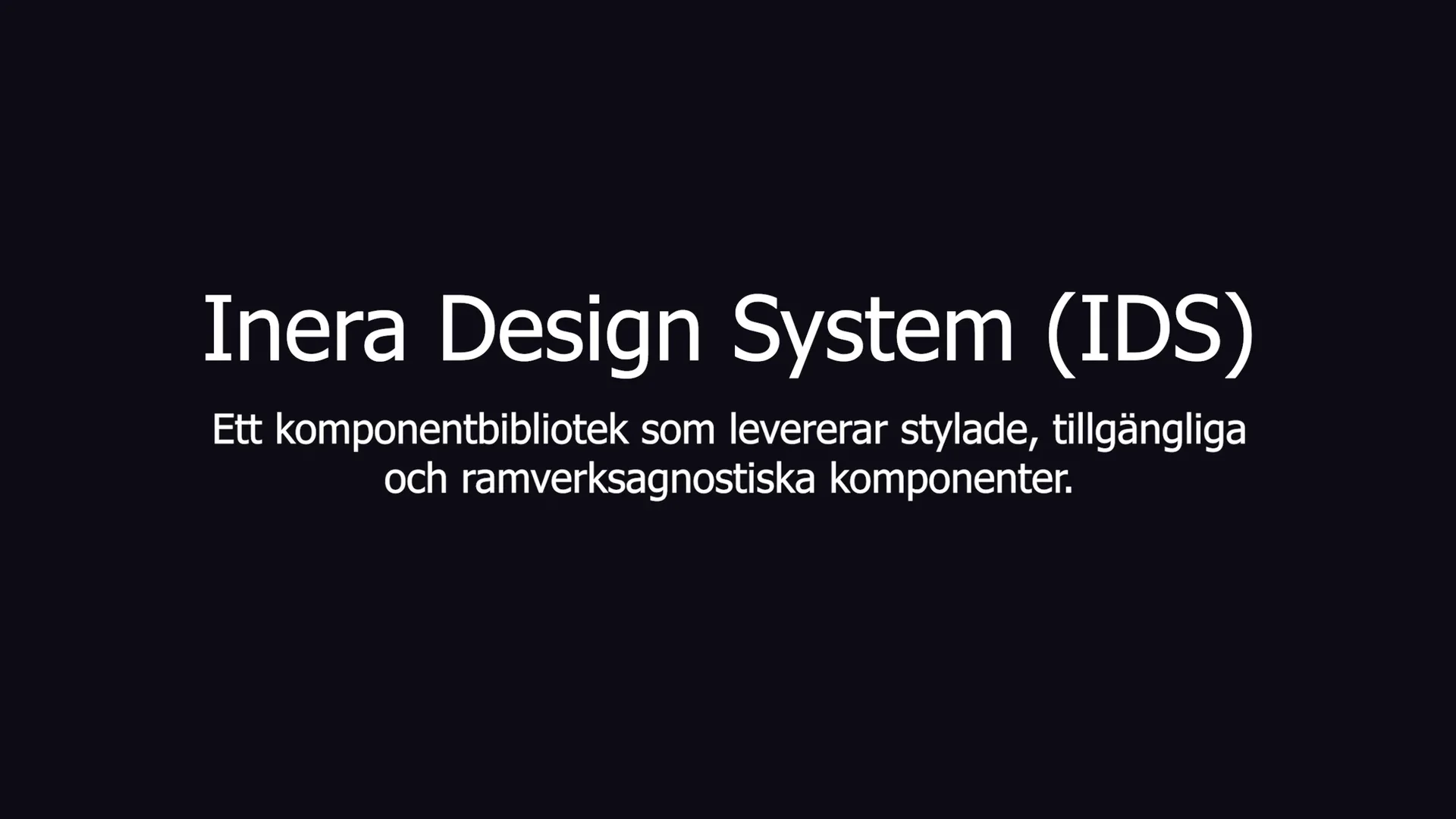 Inera Design System - Introduktion on Vimeo