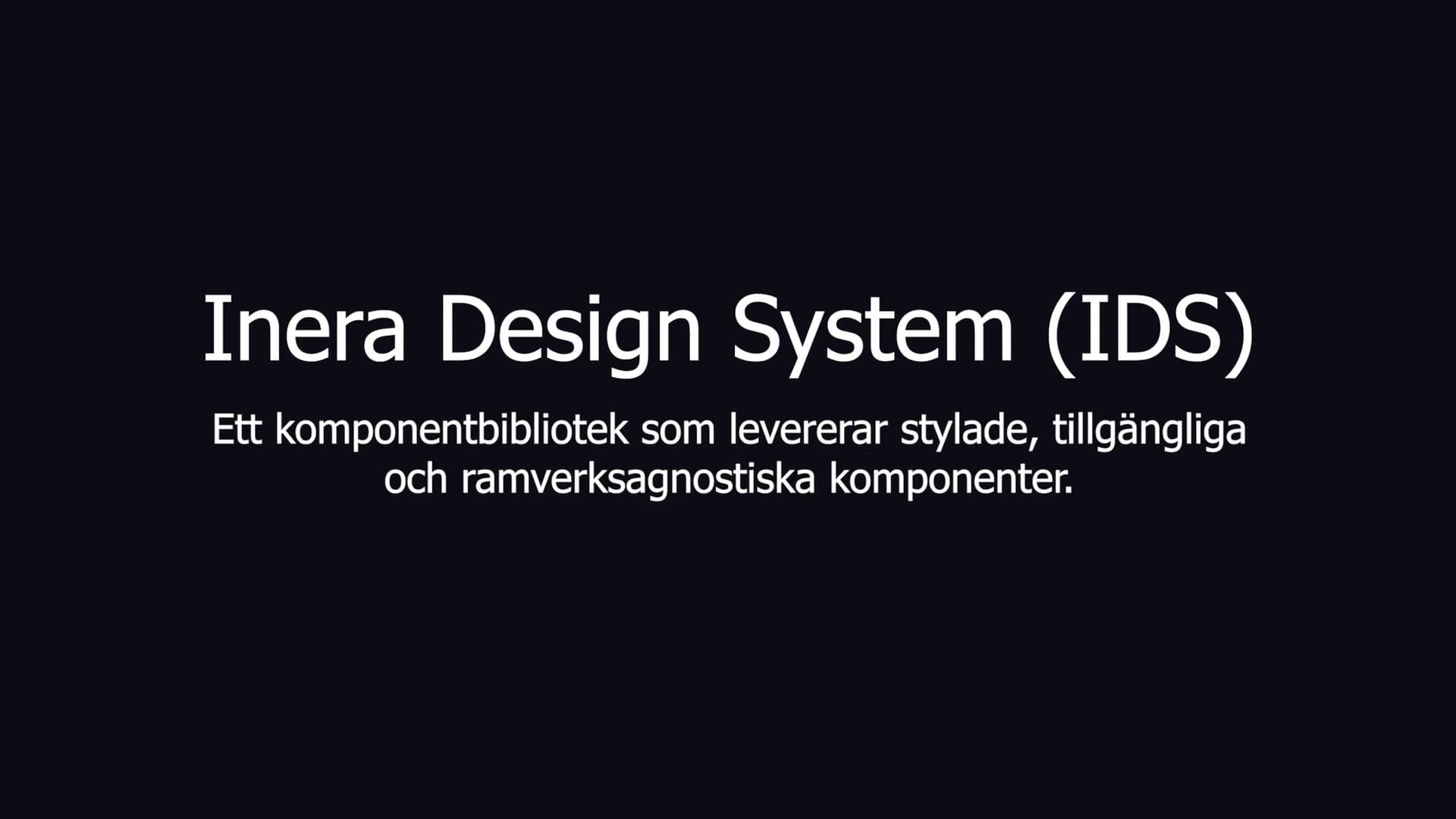 Inera Design System - Introduktion on Vimeo