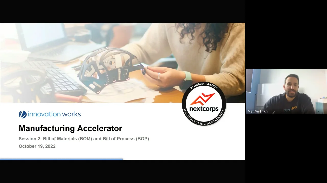 Mfg Bootcamp Session 2 - BOM & BOP on Vimeo