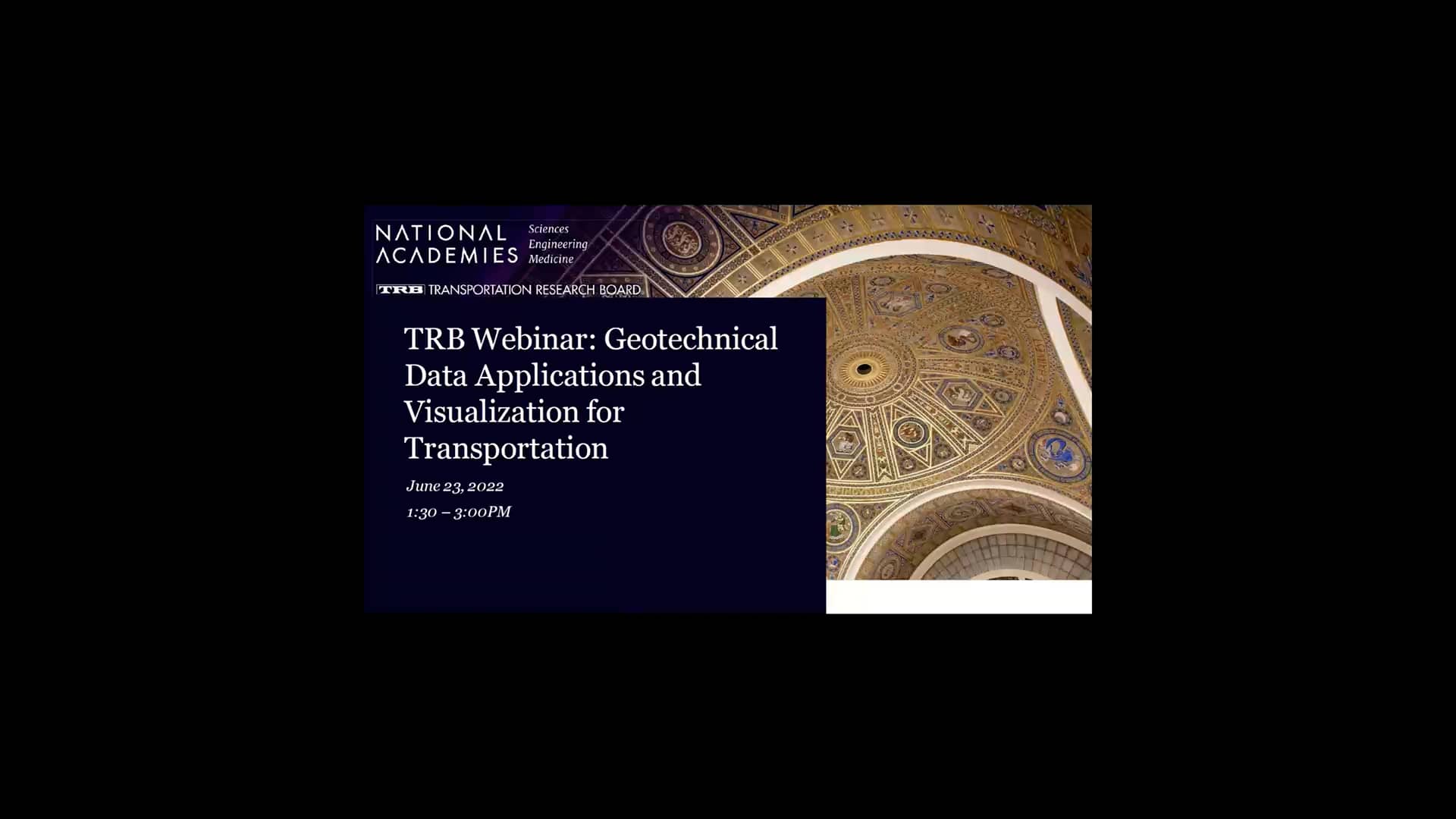 TRB Webinar: Geotechnical Data Applications and Visualization for ...