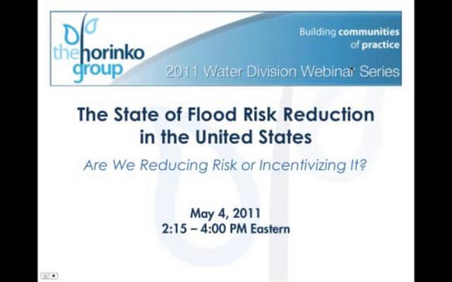 The State of Flood Risk Reduction in the United States: Are We Reducing ...
