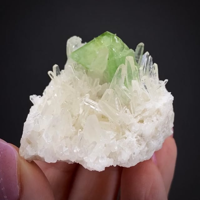 Augelite on Quartz - PERU22-04 - Mundo Nuevo Mine - Peru Mineral Specimen