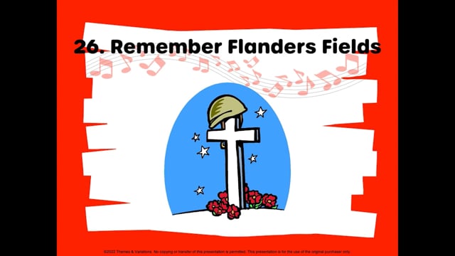 Remember Flanders Fields | MusicplayOnline