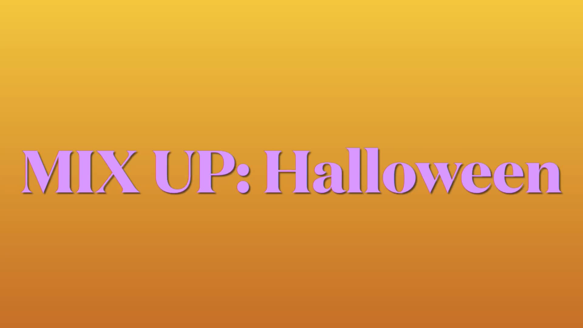 MIX UP Halloween on Vimeo
