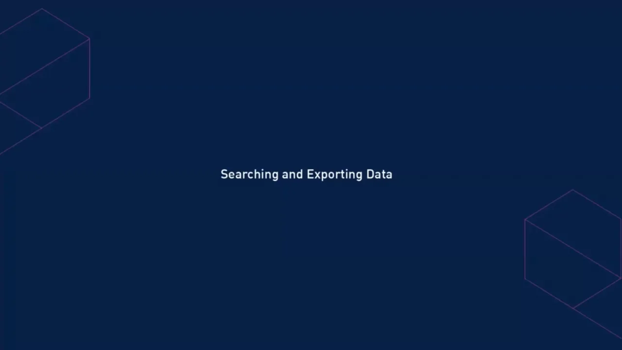 Search and Export Data with eDiscovery