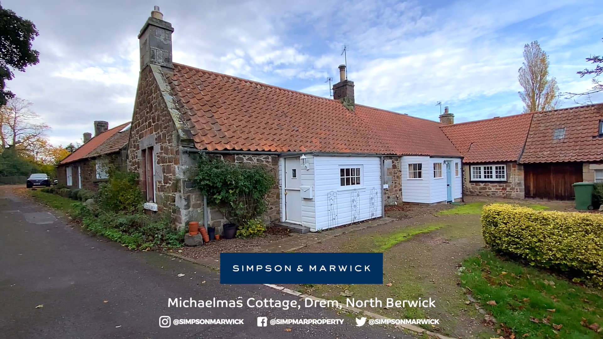 SCENEINVIDEO Virtual Viewing - Michaelmas Cottage, Drem, North Berwick ...