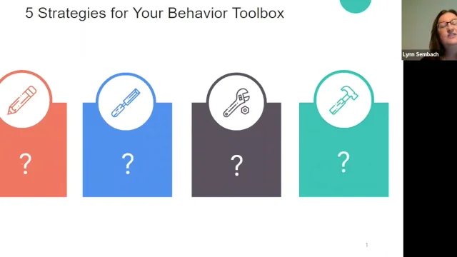 5 Tools for Your Behavior Toolbox on Vimeo