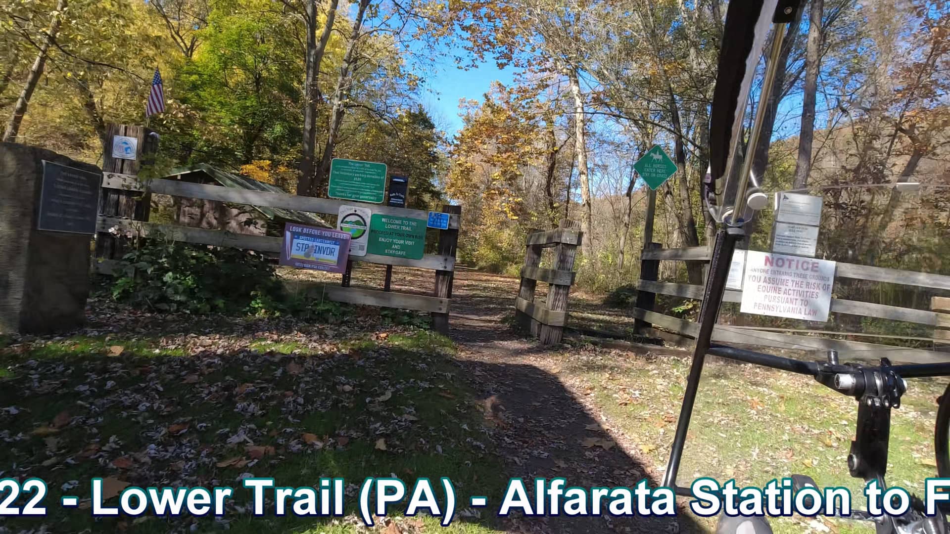 Lower Trail (PA) - October 24, 2022 (from Alfarata Station to Flowing ...
