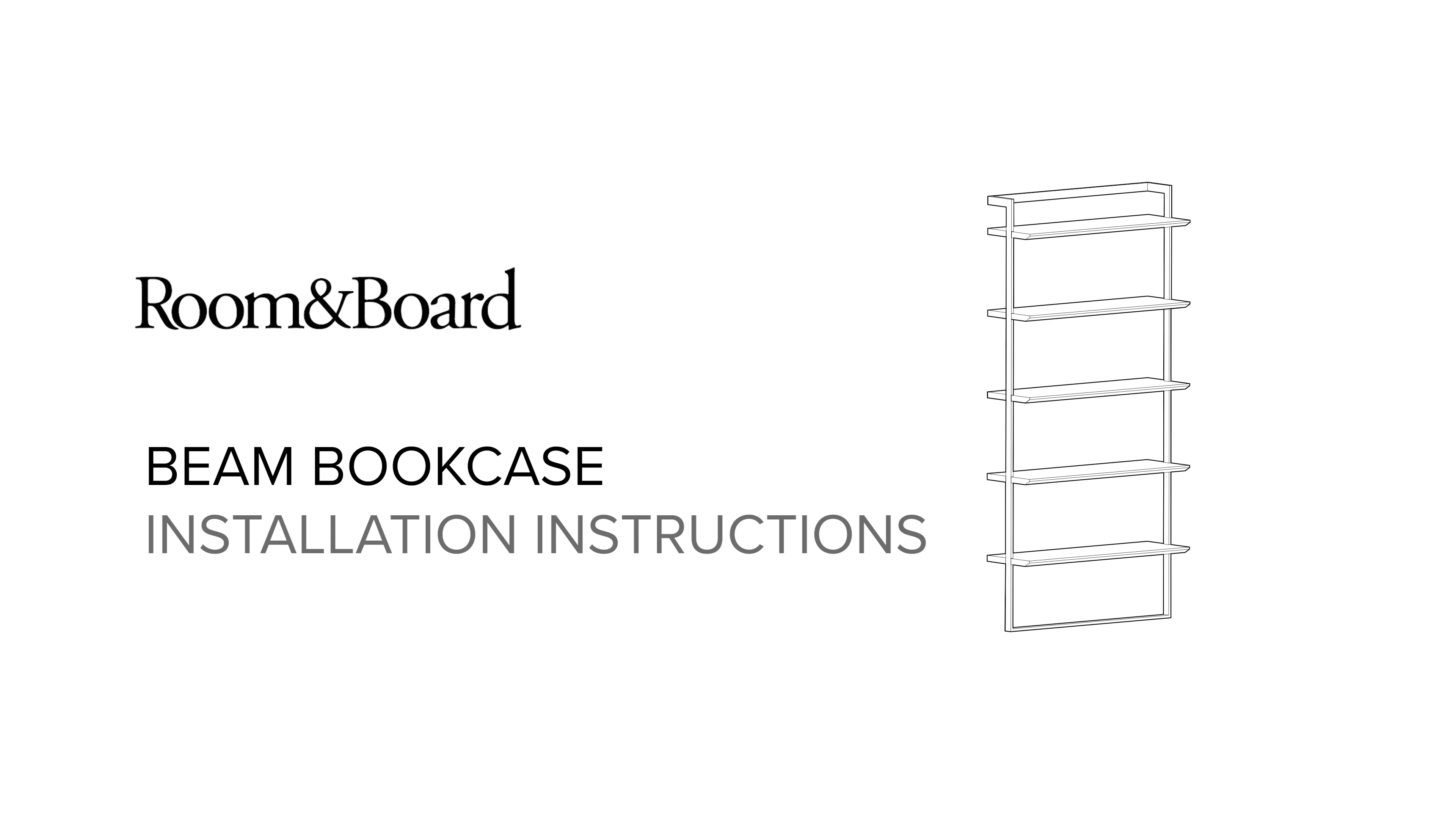 Beam Bookcase Installation Instructions on Vimeo