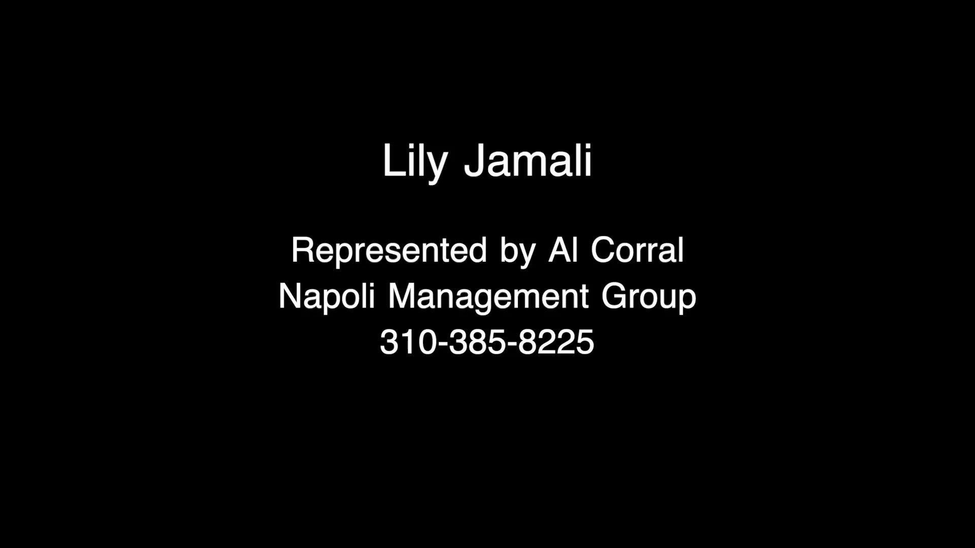Lily Jamali - Lily Jamali - Montage on Vimeo