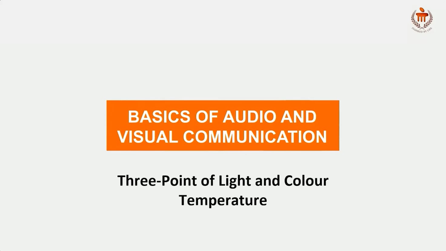 Basics of Audio & Visual Communication_2.9- Three point of light ...