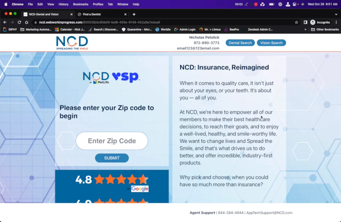 NCD by MetLife Enrollment Portal Walkthrough on Vimeo