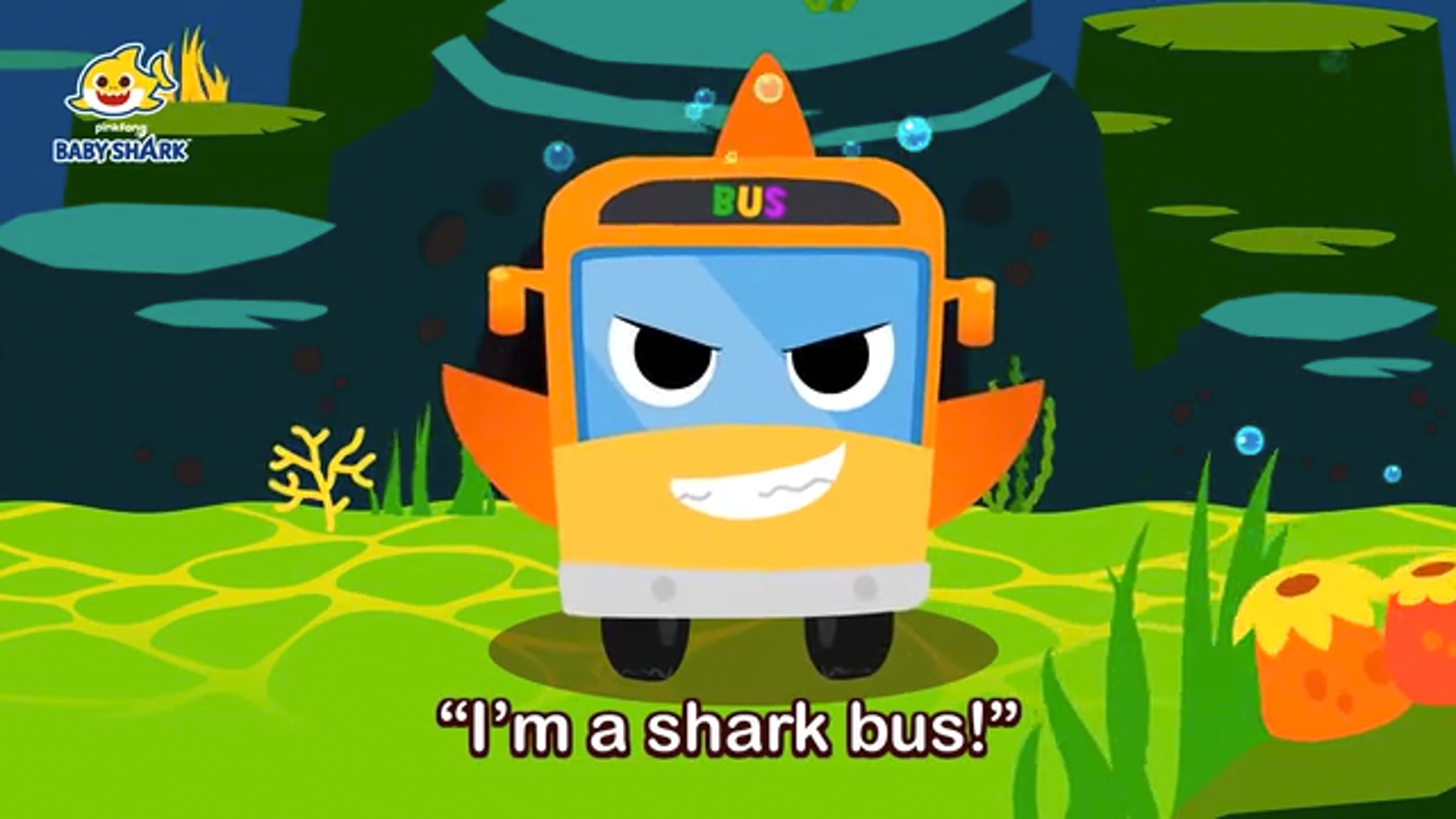 The Wheels on the Shark Bus | Bus Song for Kids | Baby Shark Bus | Baby ...