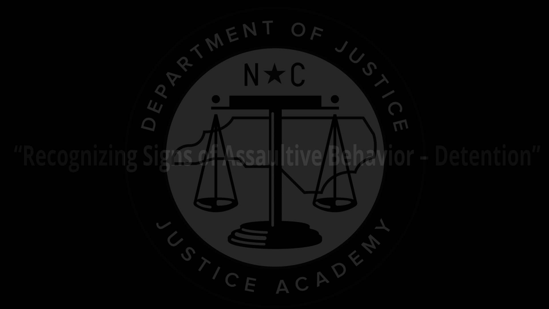 “Recognizing Signs of Assaultive Behavior – Detention”.mp4 on Vimeo