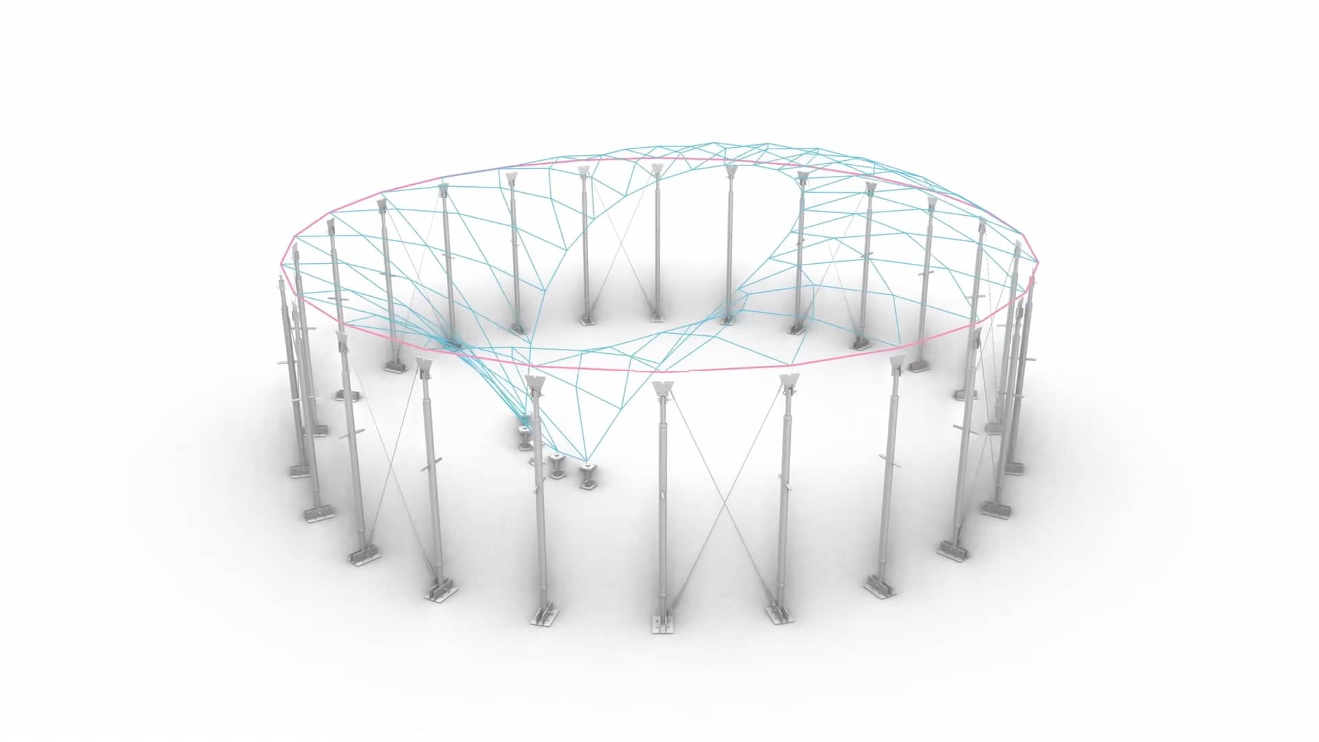 KnitNervi - actively-bent, knitted formwork for ribbed concrete shells ...